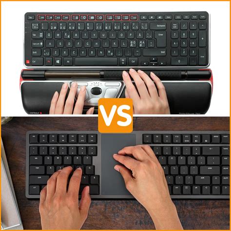 Contour Design Rollermouse Vs Kinesis Form Split Touchpad Keyboard W