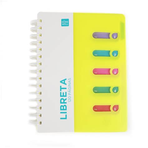 Libreta Notebook Amarilla 11x145cm Bix