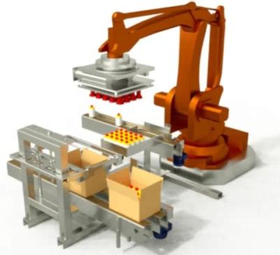 Automatic Bag Case Canning Box Bottle Package Palletizer Robot Machine For Palletizing And