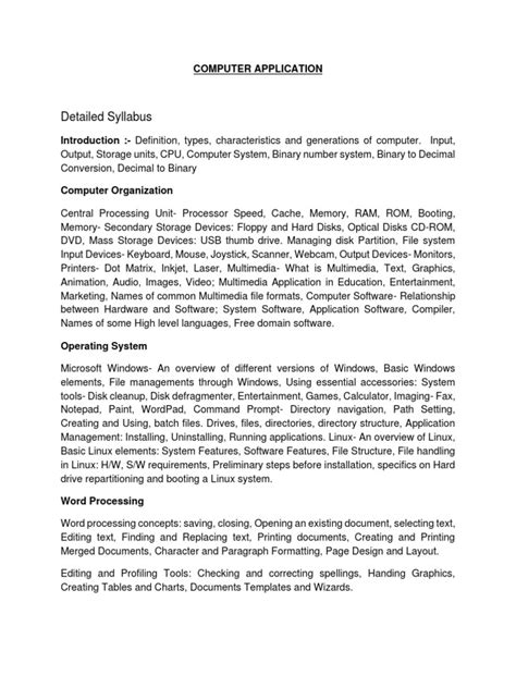 computer application pdf spreadsheet computer data storage