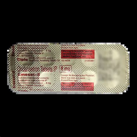 Emeset 8mg Tablet 10s Uses Side Effects Price And Generic