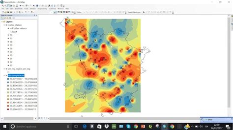 inverse distance weighting idw interpolation by arcgis remote sensing