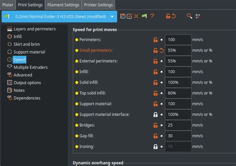 External Perimeter Speed Is Overwritten By Small Perimeter Speed · Issue 10774 · Prusa3d