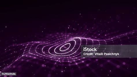 3d 디지털 원형 동파 기술 스마트 웨이브 원활한 흐름 디지털 구조 사이버 기술 배경 3d 렌더링 0명에 대한 스톡 사진 및