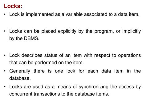 Ppt Concurrency Control Single User Versus Multi User System