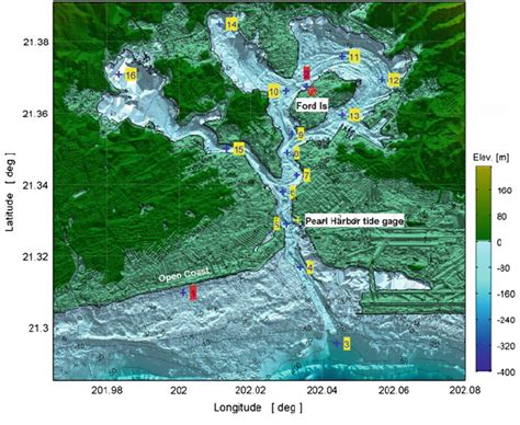 13 Map Denoting The 16 Tsunami Inundation Modeling Locations Overlaid Download Scientific