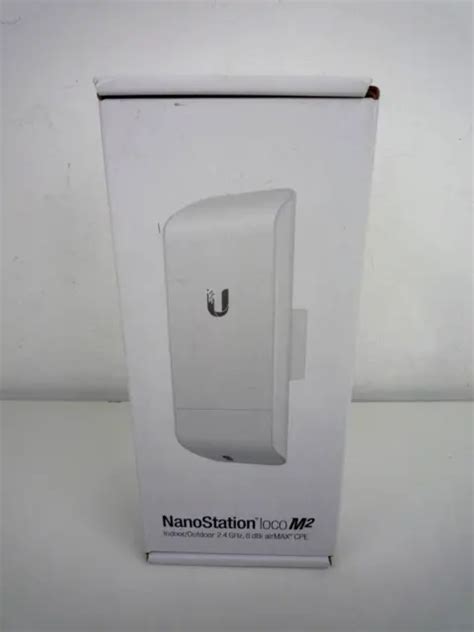 UBIQUITI NANOSTATION LOCO M2 INDOOR/OUTDOOR WIRELESS BRIDGE 2.4GHZ 150 ...
