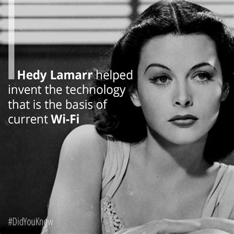 #DidYouKnow Hedy Lamarr, dubbed "The World's Most Beautiful Woman," helped invent the technology ...