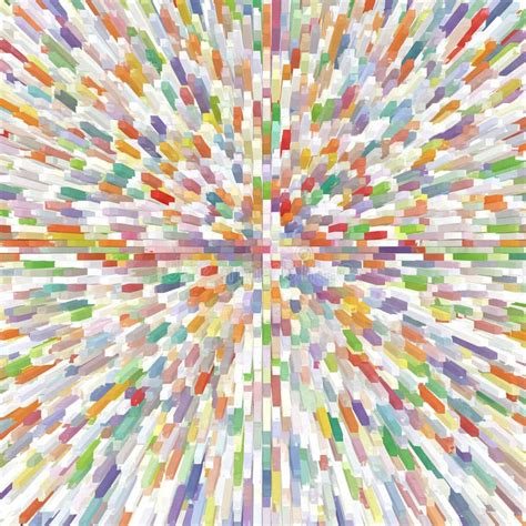 An Abstract Visual Composition Featuring A Dynamic Burst Of Rectangular