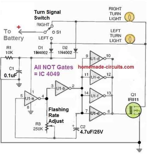 Automobile Indicator Circuit Wiring Diagram