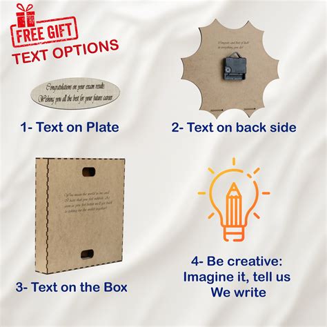 Fibonacci Wall Clock Wooden Table And Shelf Decoration Housewarming T For Her Him