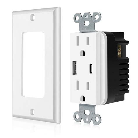 Us Standard Wall Socket Usb Type A Type C Charge P Vicedeal