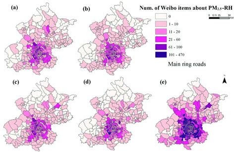 Spatiotemporal Variations Of Pm2 5 Rh In A Spring B Summer C Download Scientific Diagram
