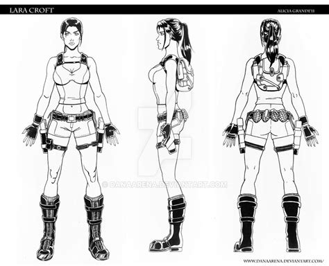 Lara Croft Model Sheet by DanaArena on DeviantArt