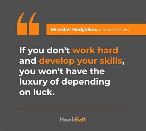 Hacksoft On Linkedin Hackcast Quote Luck Success Workhard
