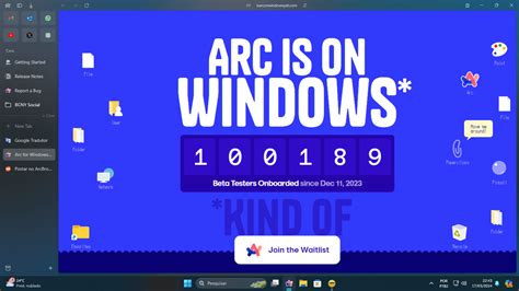 Crash Windows 11 R Arcbrowser