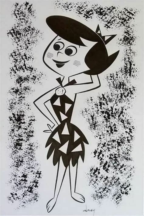 Betty Rubble Of The Flintstones Pin Up In Arthur Chertowskys Other