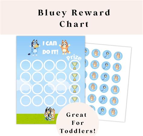 Bluey Reward Chart Printable Bluey Sticker Chart Daily Chore Chart