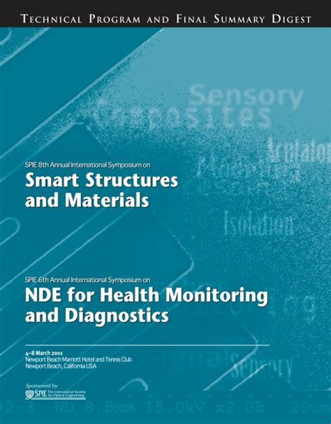 Smart Structures And Materials Nde For Health Monitoring And