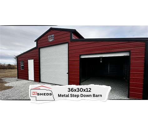 36x30x12 Step Down Barn Hampton Ne Ne Sheds
