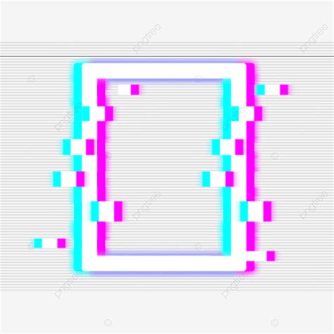 사각형 결함 테두리 일러스트 프레임 Png 직사각형 광장 네온 틀 Png 일러스트 및 Psd 이미지 무료 다운로드
