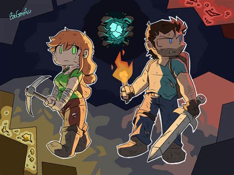 Alex And Steve Rminecraft