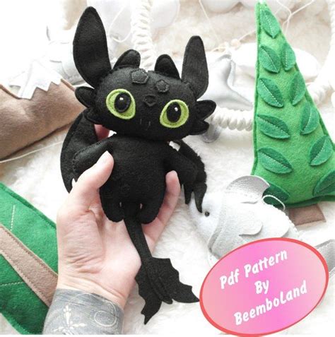 Дракон ночная фурия Беззубик Перечень материалов поэтапная инструкция