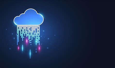 Premium Vector Cloud Computing Concept Design Digital Data Transform