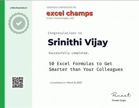 Excited To Share That Ive Successfully Completed Multiple Excel