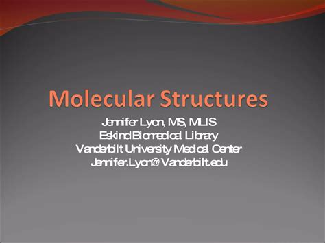 Molecular Structures 2009 Ppt