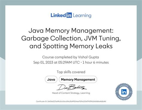 Vishal Gupta On Linkedin Certificate Of Completion