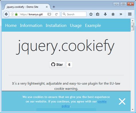 10 Jquery Plugins For Eu Cookie Law Notification Popup Learning Jquery