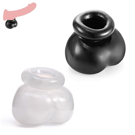 Male Chastity Device Set Cbt Testicle Bondage Gear Silicone