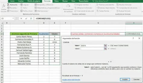 Función CONTAR en Excel Excel Para Todos