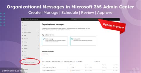 Jake Admindroid On Linkedin Organizational Messages In Microsoft 365 Admin Center