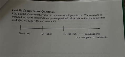 Solved Part Ii Computation Questions 1 10 Points
