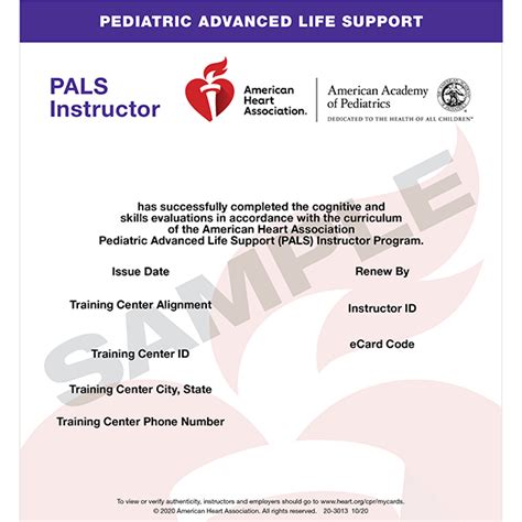 Aha Pals Instructor Ecard Code Blue Training