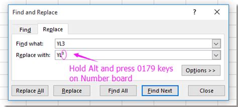 How To Quickly Find And Replace Character With Superscript In Excel