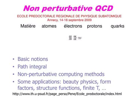 ppt non perturbative qcd powerpoint presentation free download id