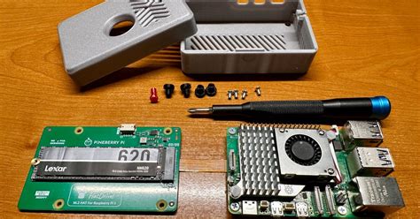 Raspberry Pi With NVMe Hat Tool Less Case STEP File Included By Jerry Lee Download Free STL