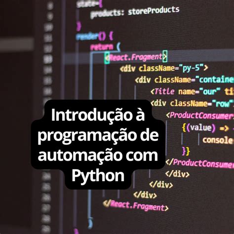 introdução à programação de automação com python tecno brasil