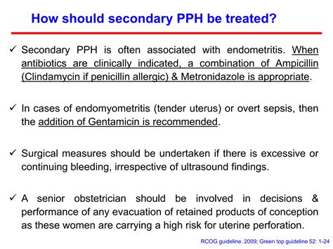 Management Of Post Partum Hemorrhage Pph Pptx