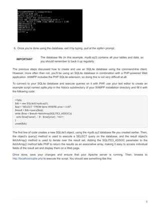 Use Sqlite PDF