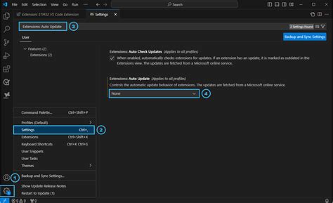 How To Disable Stm32 Vs Code Extension Auto Update