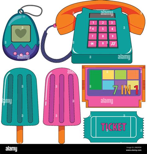 Set Of Retro Object Illustration Stock Vector Image And Art Alamy Set Of Retro Object Illustration Stock Vector Image And Art Alamy