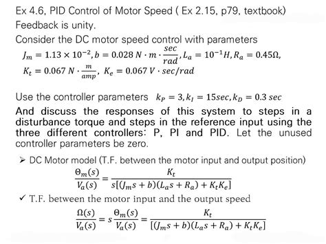 Solved Ex 4 6 Pid Control Of Motor Speed Ex 2 15 P79