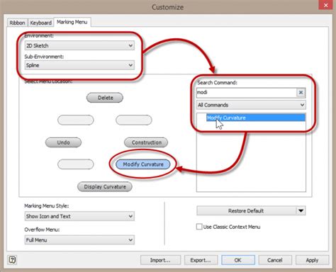 Autodesk Inventor 2014 Modify Curvature Display Ui Bug