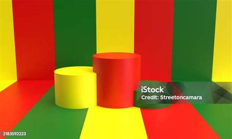 연단 무대 스탠드 쇼케이스 전시회 빨강 녹색 노랑 색깔 배경 벽지 빈 공백 일월 달 받침대 주형 디스플레이 원 인권 축하 자유 행사 미국 사람 아프리카 사람 0명에 대한