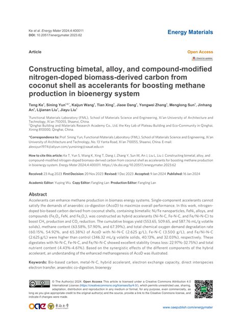 Pdf Constructing Bimetal Alloy And Compound Modified Nitrogen Doped