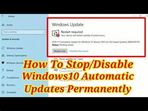 How To Disable Or Stop Automatic Updates On Windows Permanently YouTube